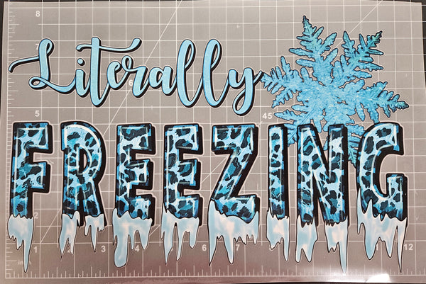 "LITERALLY FREEZING" DTF TRANSFER SHEET – Wallpaper for Less Murray