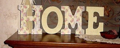 "HOME" Decorated 9" Multi-Colored Letters - HM129 – Wallpaper for Less ...